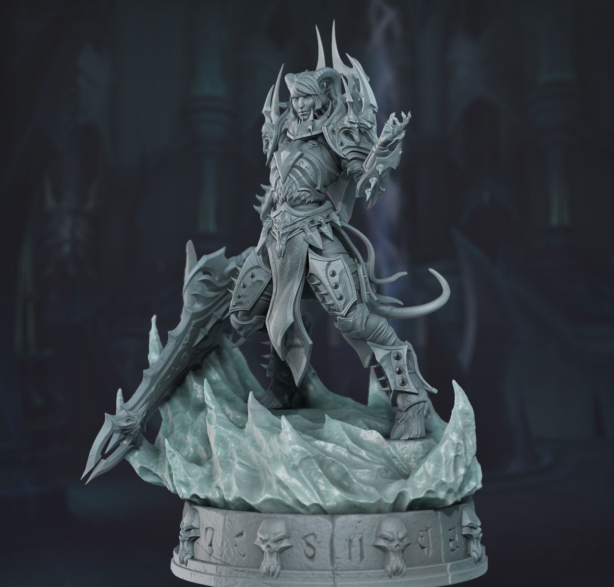 Draenei Death Knight-stl 3d - Etsy