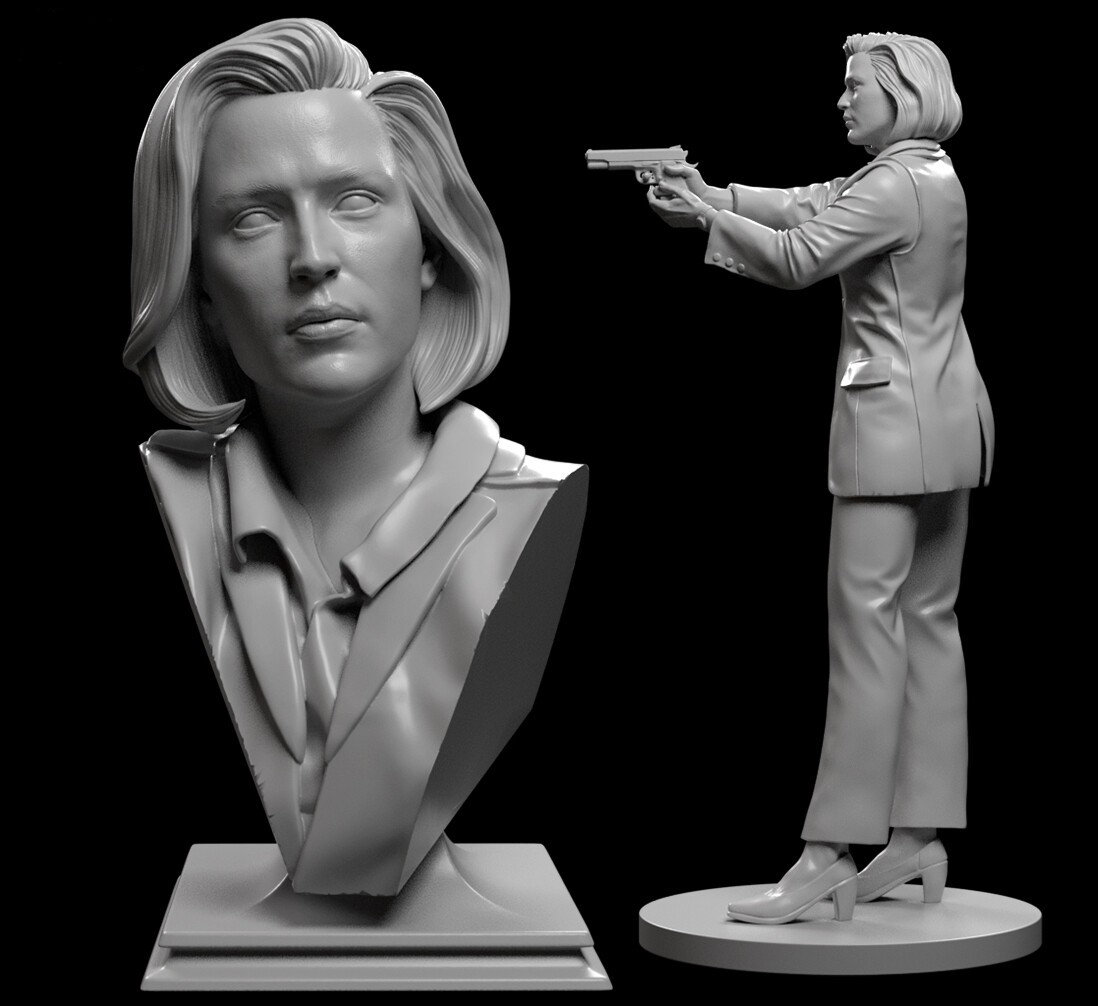 Scully X Files - STL 3D - Etsy