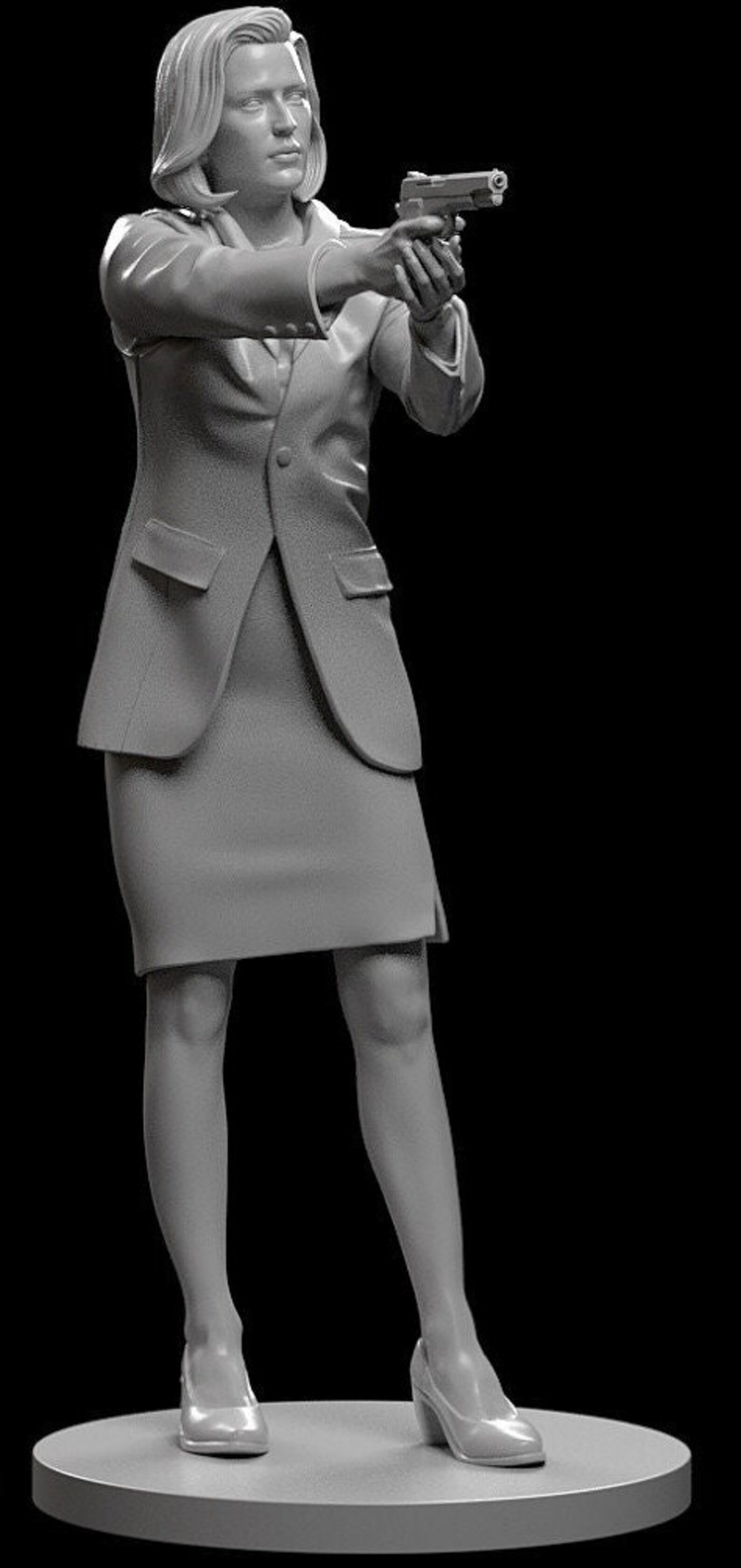 Scully X Files STL 3D - Etsy