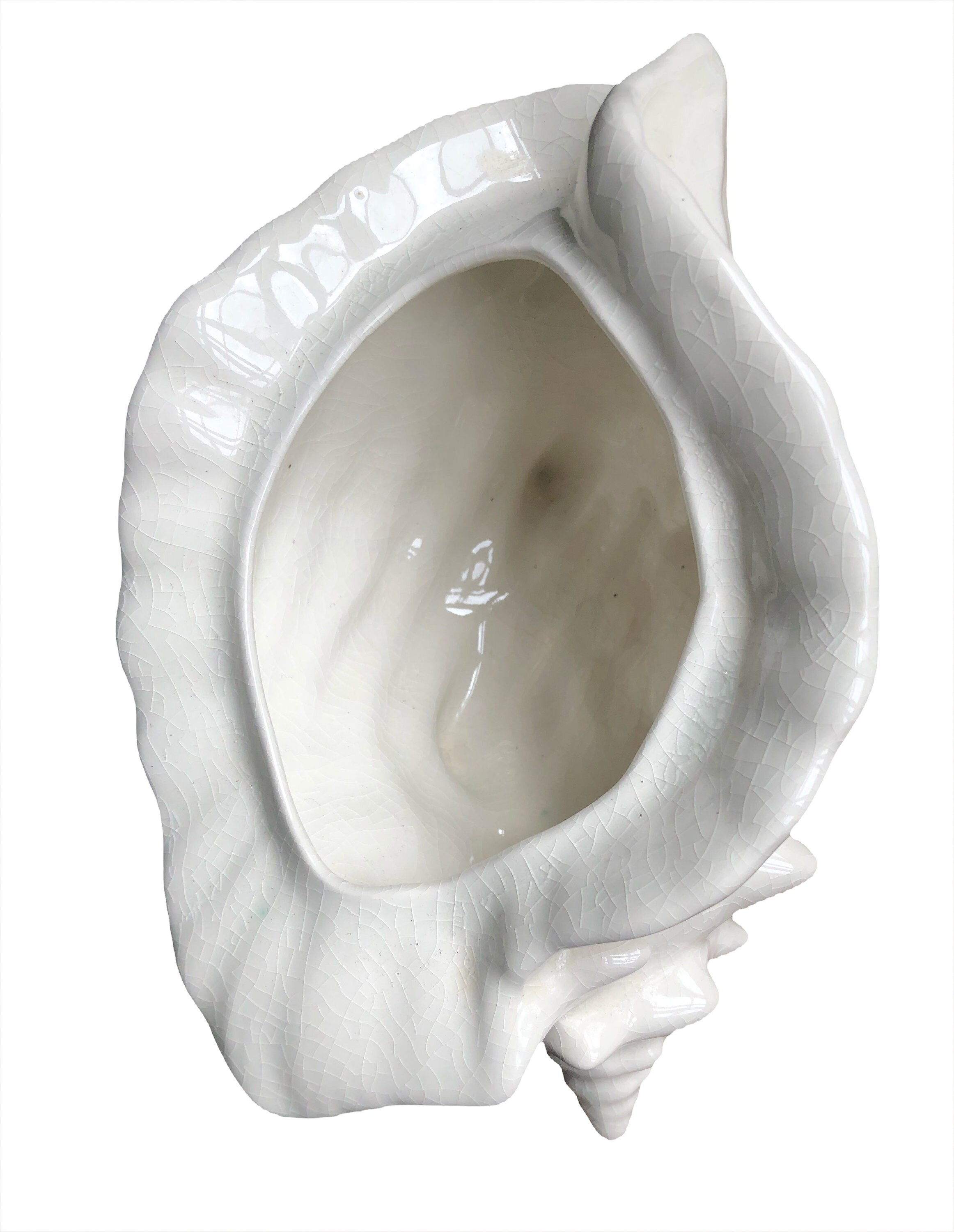 White Pottery Conch Shell - Etsy