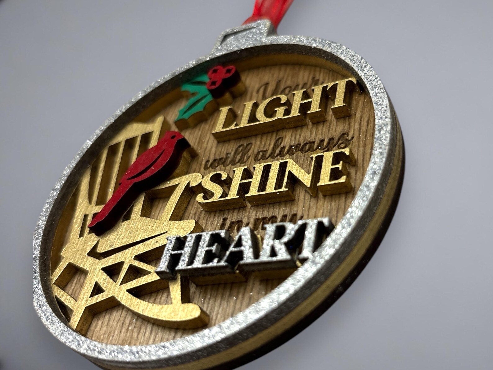 Remembrance 3 Layer Wood Ornament - Etsy