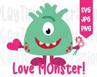 Love Monster Valentine - Etsy