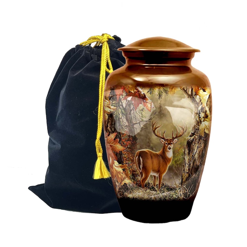 Deer Hunting Forest Cremation Urn Deer Urn Urn for Human - Etsy