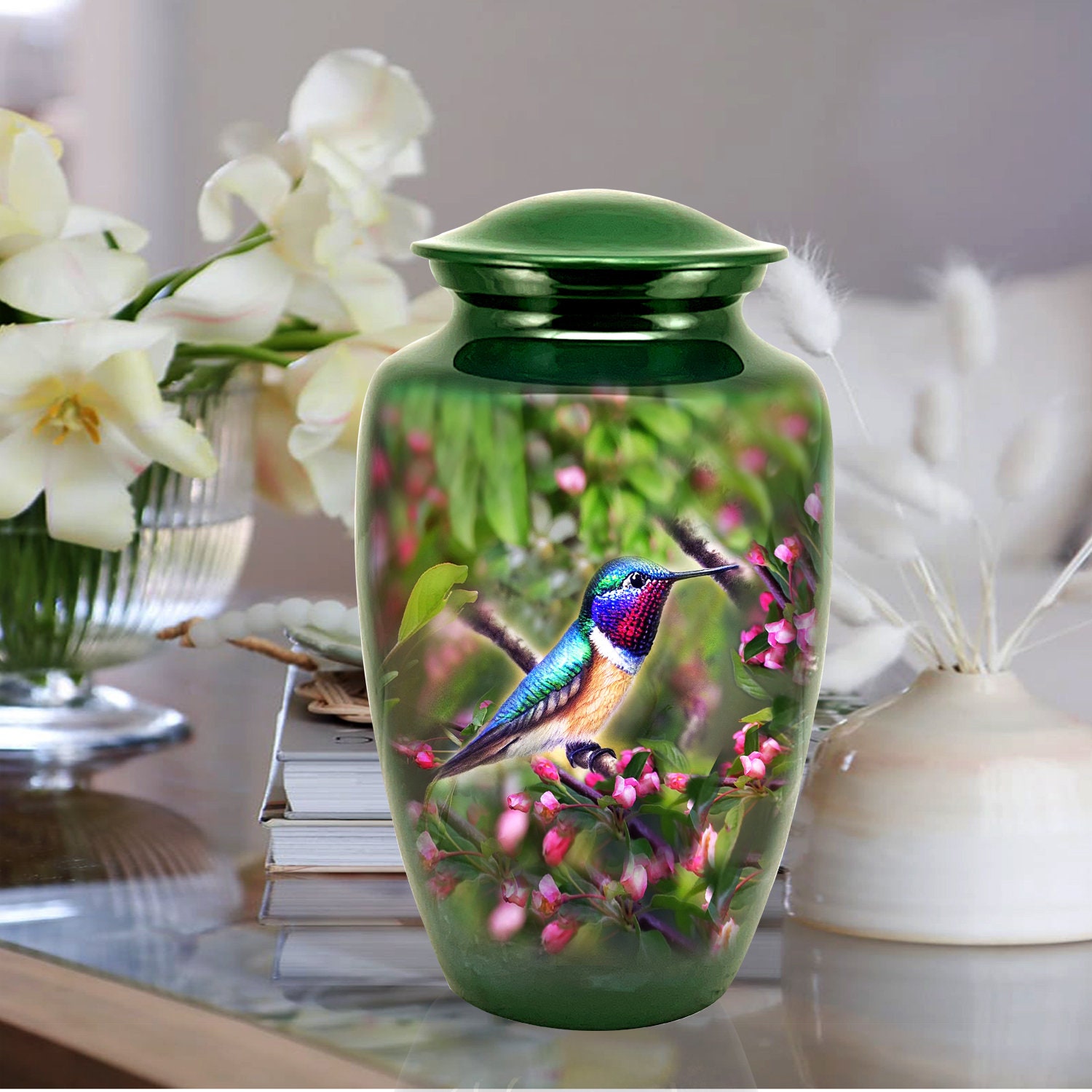 Hummingbird, Cremation Urn, Memorial Urn, Urn for Ashes, Urn ...