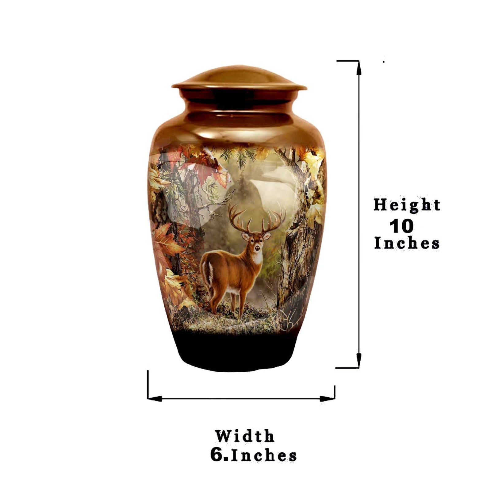 Deer Hunting Forest Cremation Urn Deer Urn Urn for Human Ashes, Adult ...