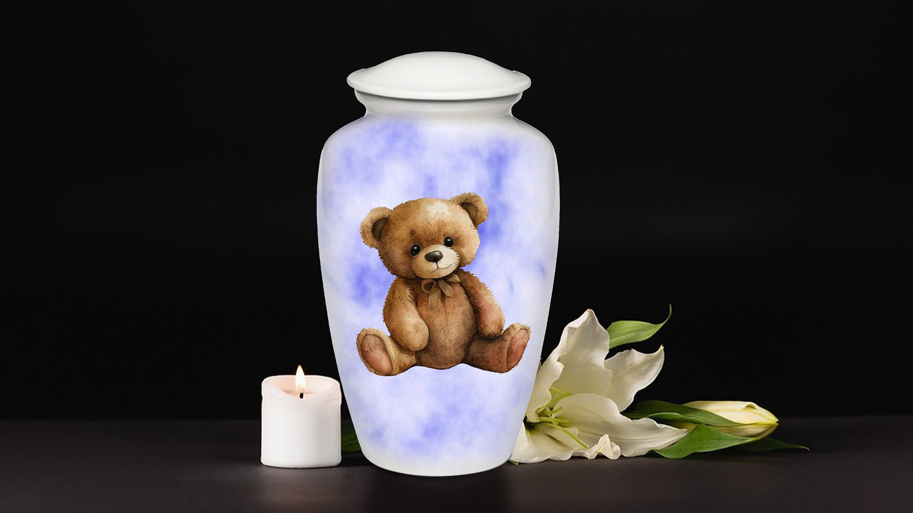 Teddy Bear Urn Urn Cremation Urn Bear Urn Memorial - Etsy