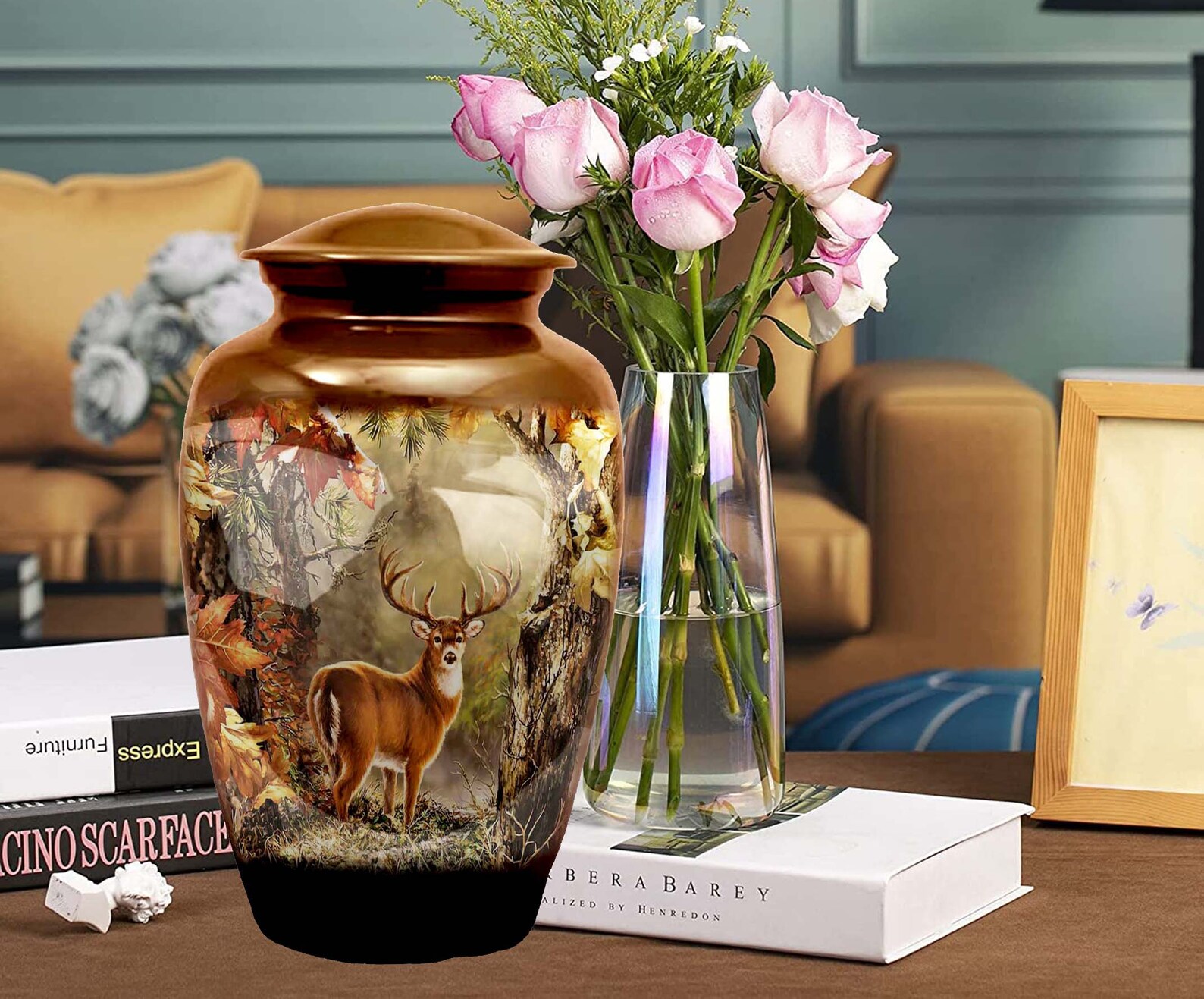 Deer Hunting Forest Cremation Urn Deer Urn Urn for Human Ashes, Adult ...