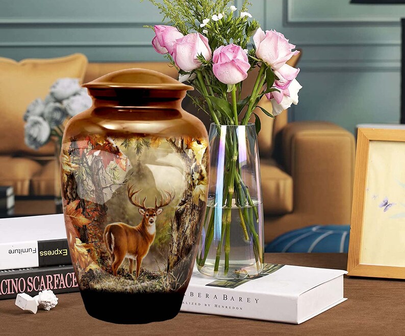 Deer Hunting Forest Cremation Urn Deer Urn Urn for Human Ashes, Adult ...