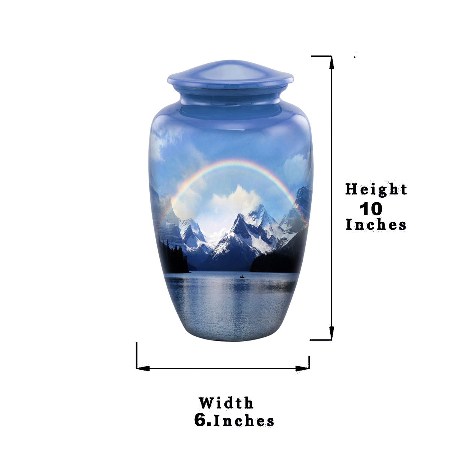 Rainbow Urn Adult Urn Cremation Urn for Human Ashes Handmade Keepsake ...