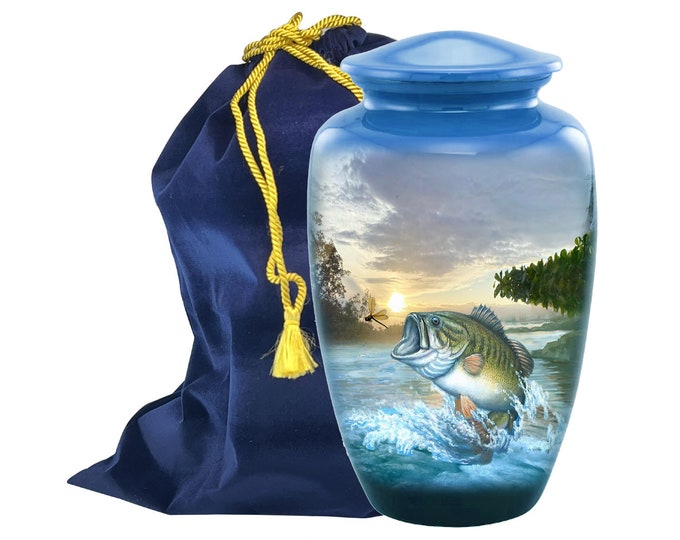 Bass Fish Urn,bass Urn, Bass Urn Cremation Urn - Etsy