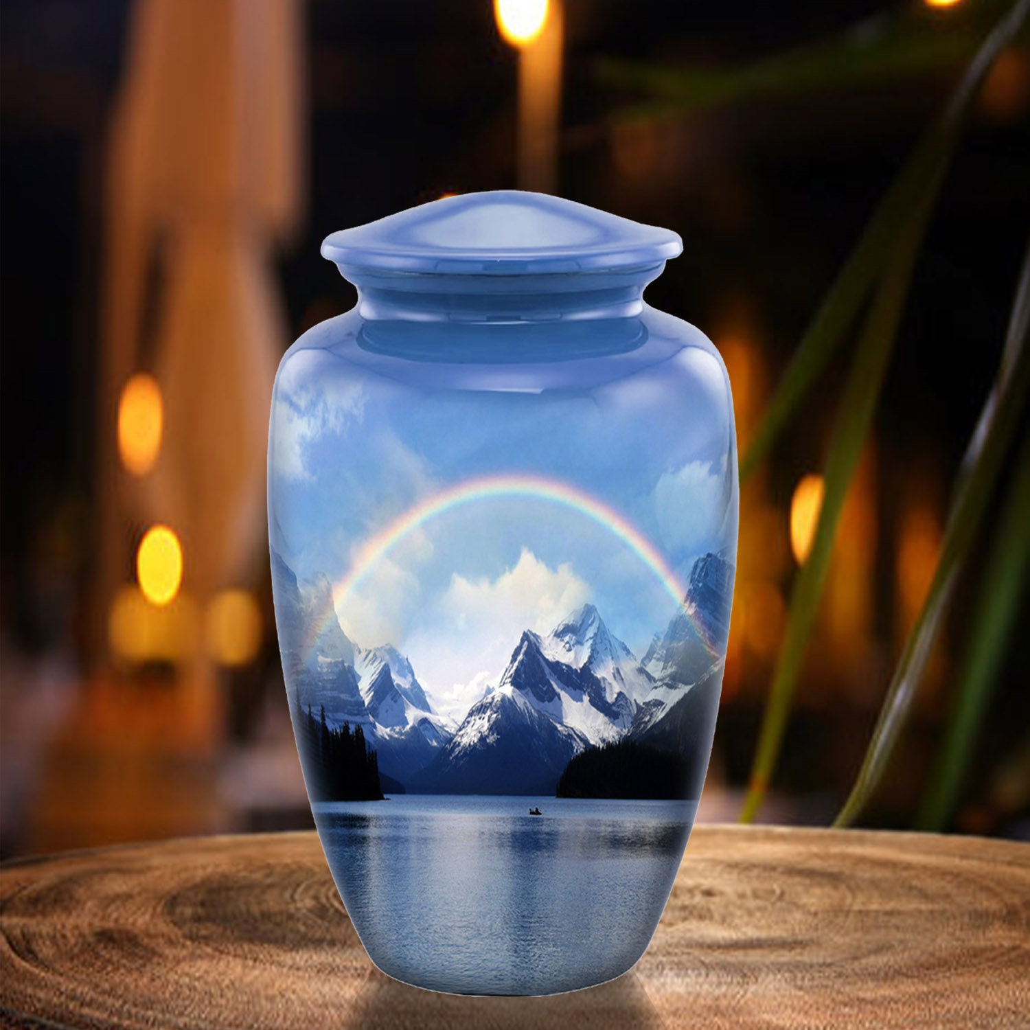 Rainbow Urn Adult Urn Cremation Urn for Human Ashes Handmade Keepsake ...