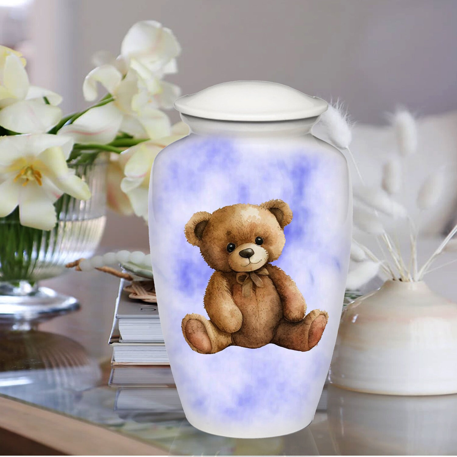 Teddy Bear Urn Urn Cremation Urn Bear Urn Memorial - Etsy
