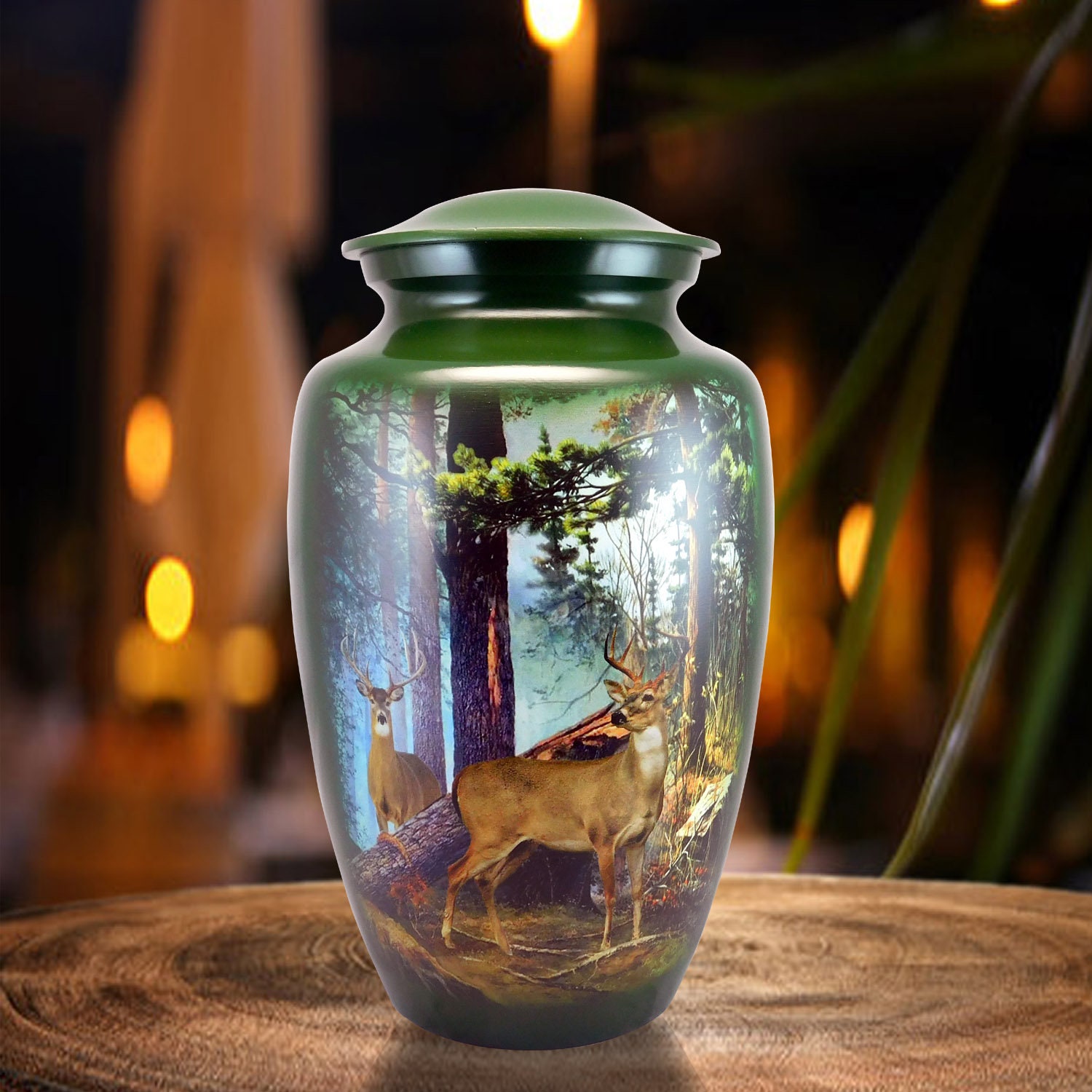 Deer Urn Cremation Urn for Human Ashes Funeral Urn Handcrafted Urn for ...