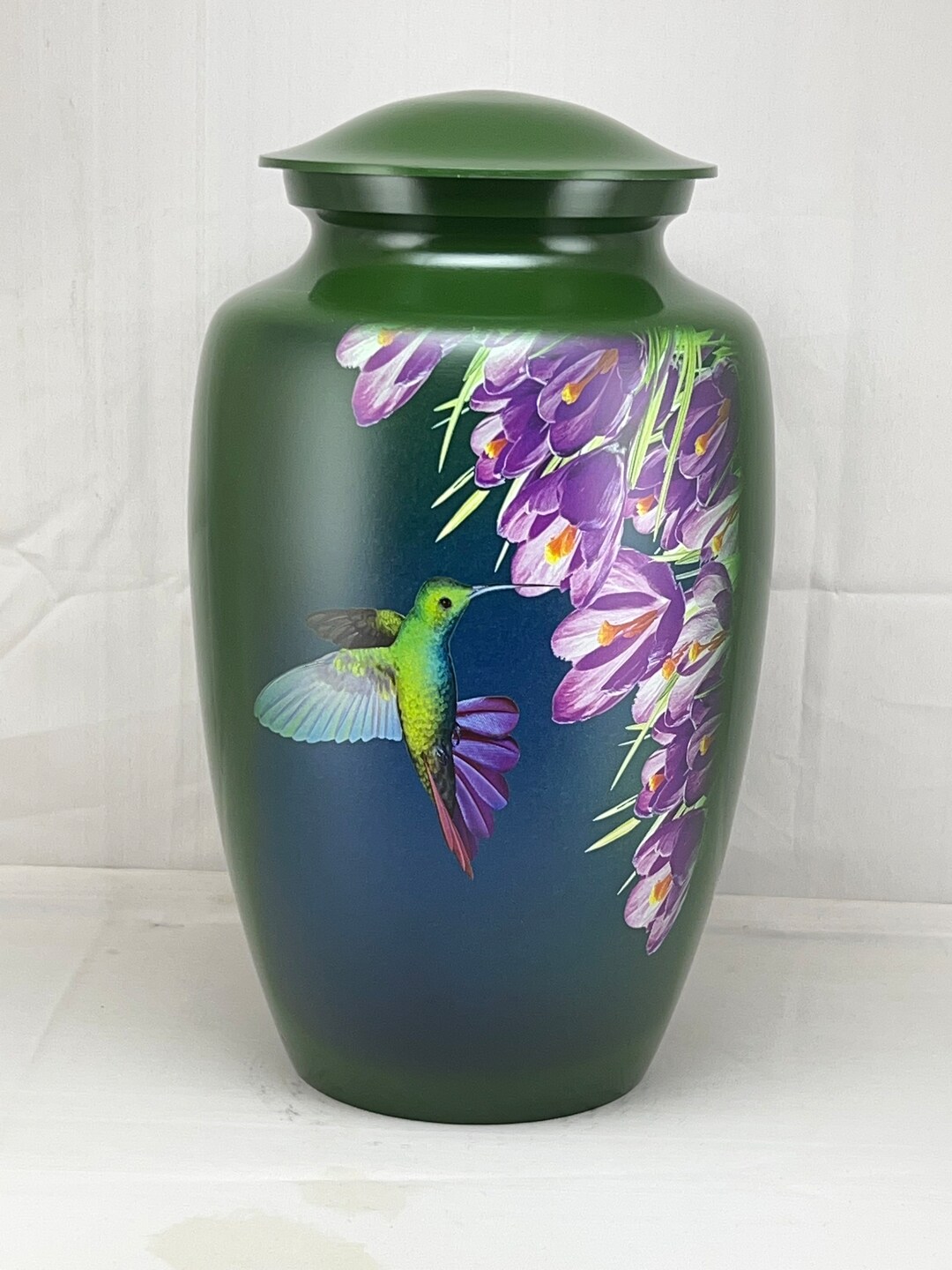 Hummingbird Urn Adult Cremation Urn Green Hummingbird Ash Urn for ...