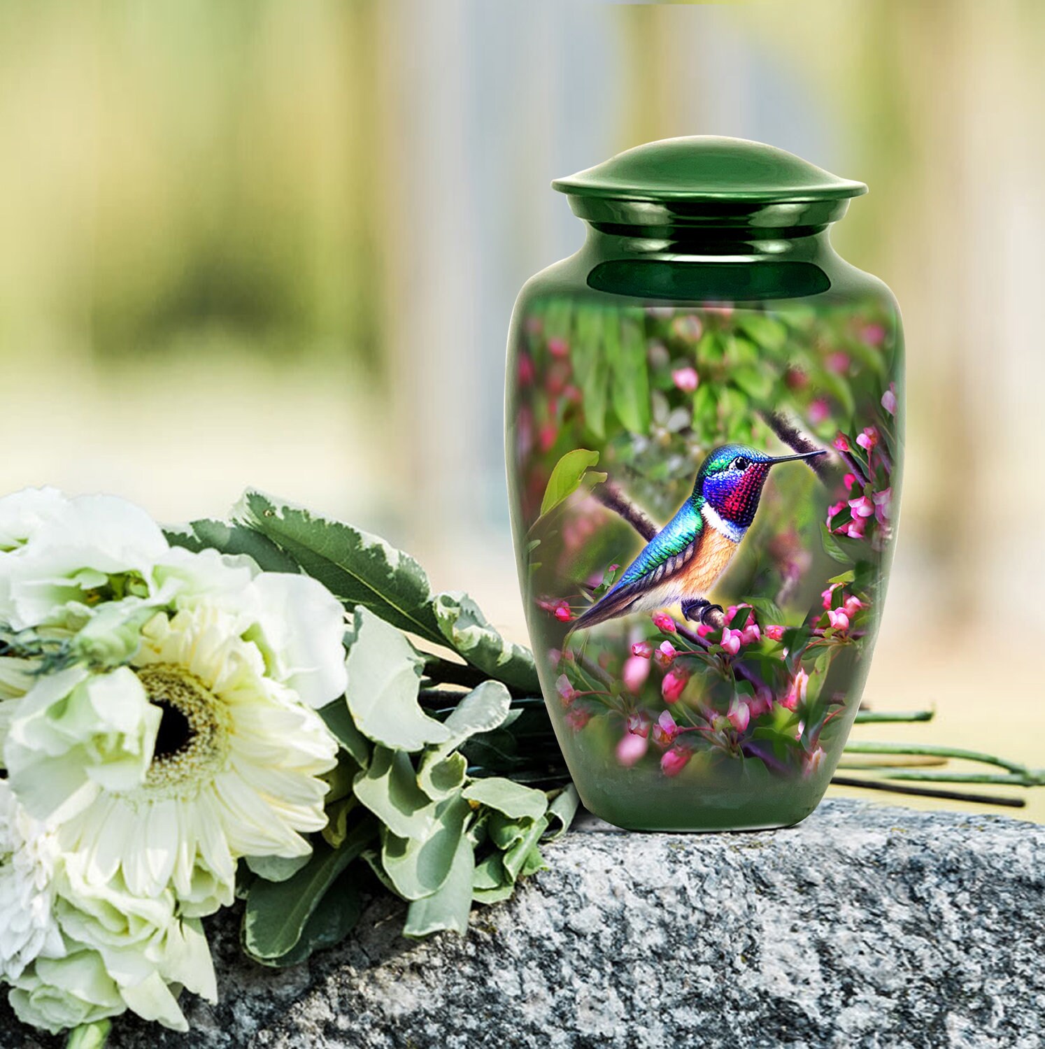 Hummingbird, Cremation Urn, Memorial Urn, Urn for Ashes, Urn ...