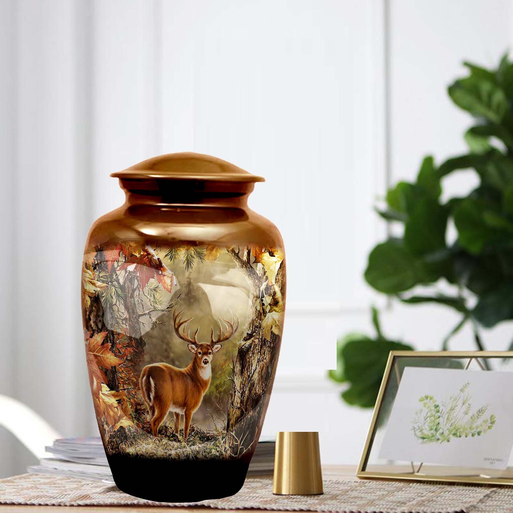 Deer Hunting Forest Cremation Urn Deer Urn Urn for Human Ashes, Adult ...