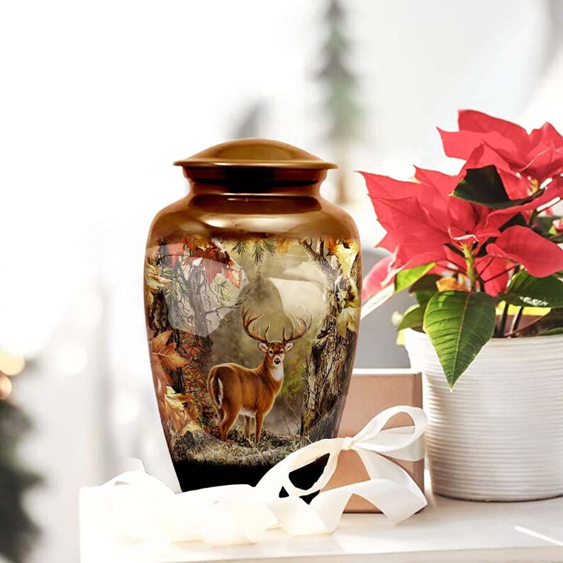Deer Hunting Forest Cremation Urn Deer Urn Urn for Human Ashes, Adult ...