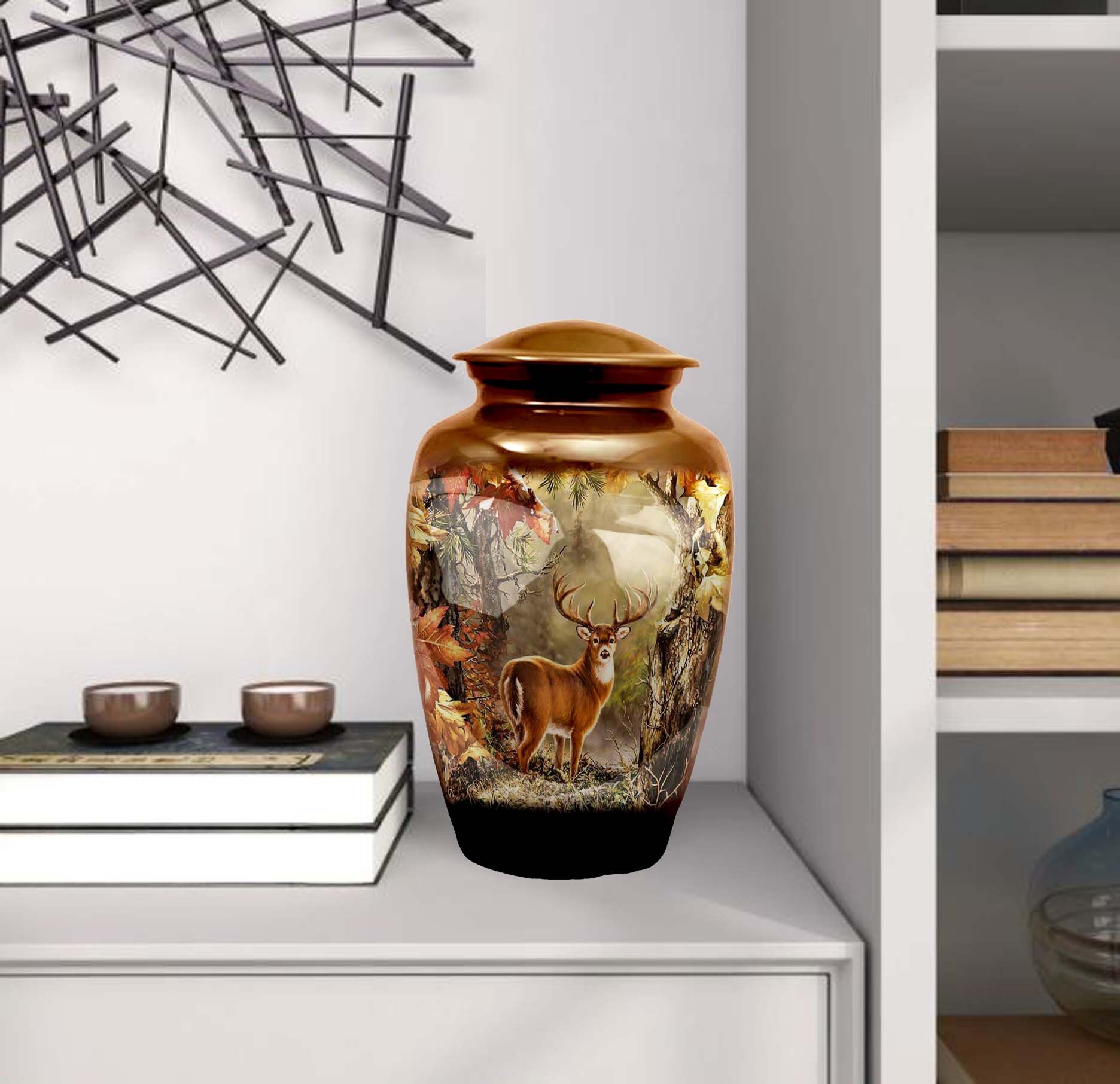 Deer Hunting Forest Cremation Urn Deer Urn Urn for Human Ashes, Adult ...
