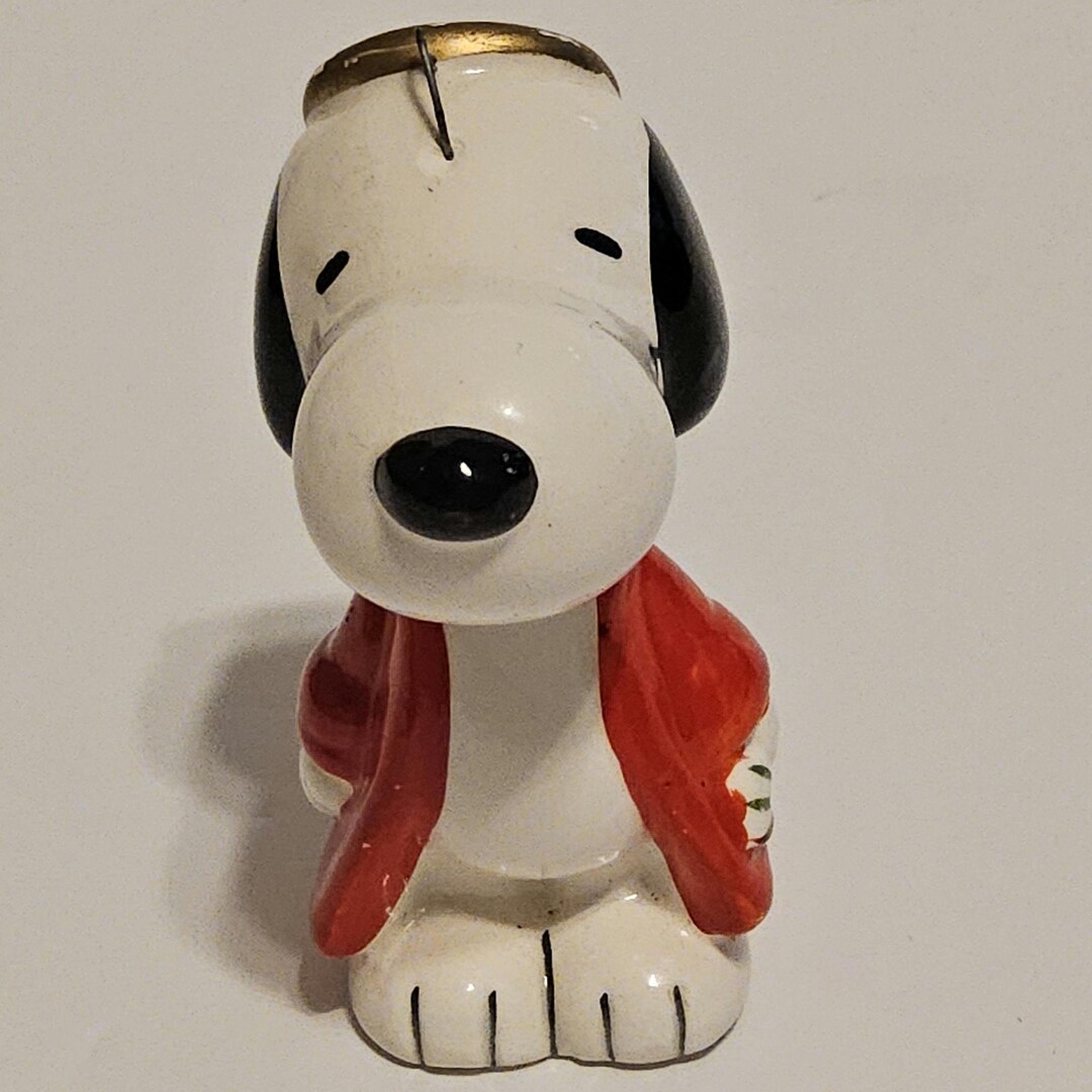 Vintage 1978 Snoopy Angel Christmas Ornament - Peanuts Collectible ...