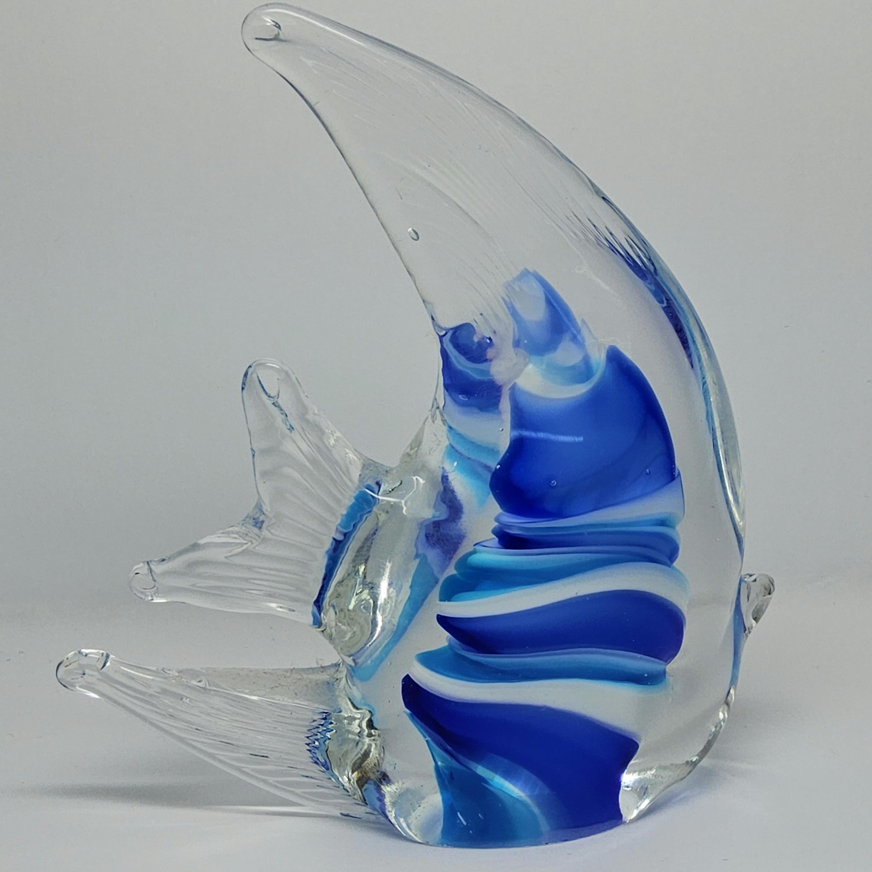 Art Glass Fish Figurines Colorful Decorative Ocean Creatures - Etsy