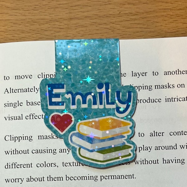 Personalised Magnetic Bookmark for Kids - Etsy UK