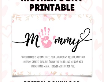 Mother's Day Printable Bundle Mother's Handprint Art Mothers Day Gift ...