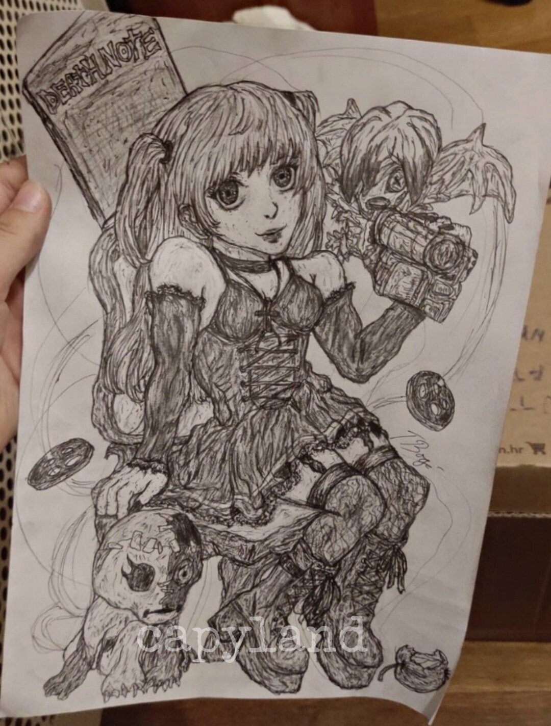 Deathnote Misa Amane Original Handmade Drawing - Etsy