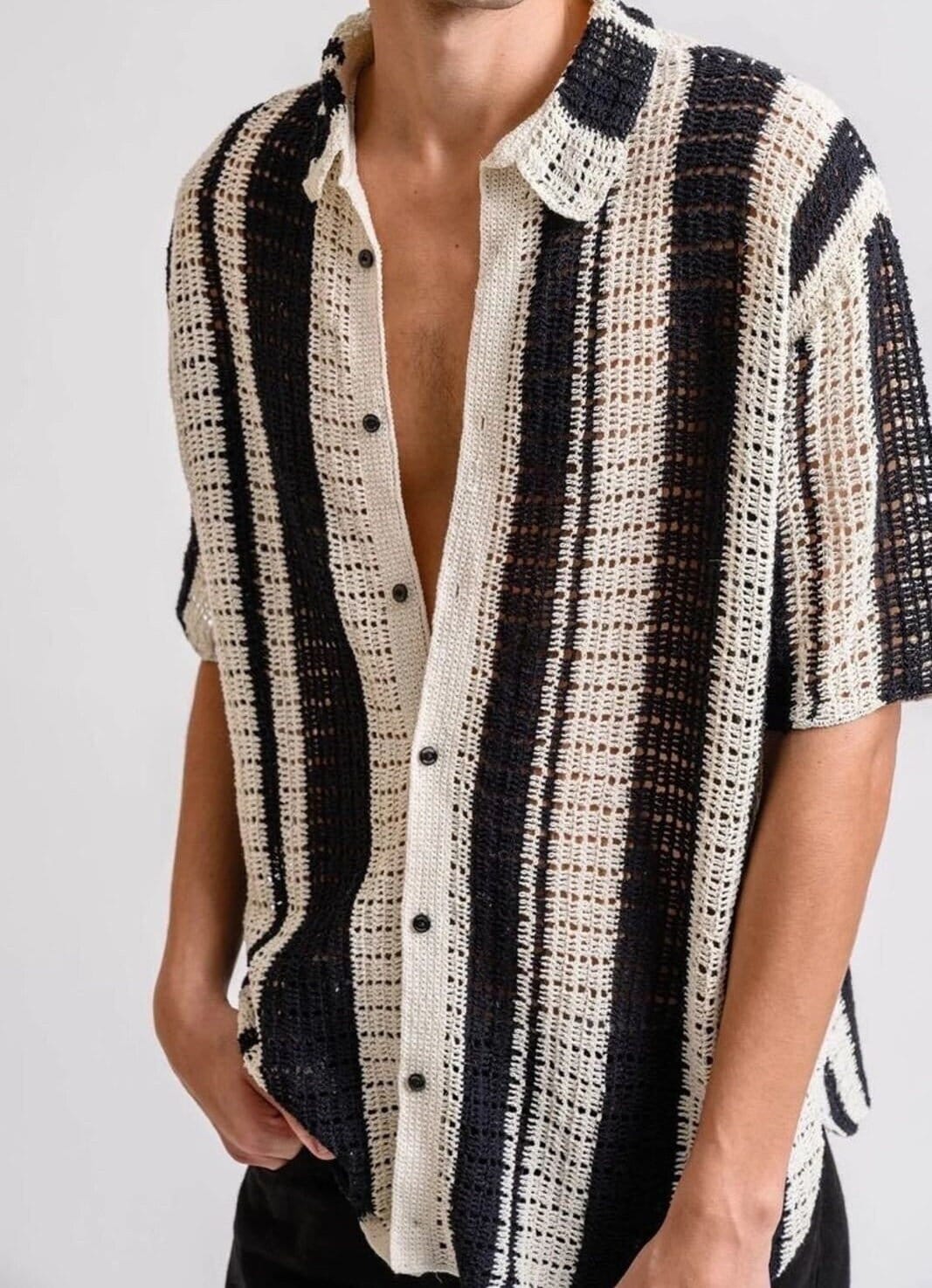 Crochet Shirts, Oversize Men's Shirts, Handmade Shirts, Summer Shirts ...