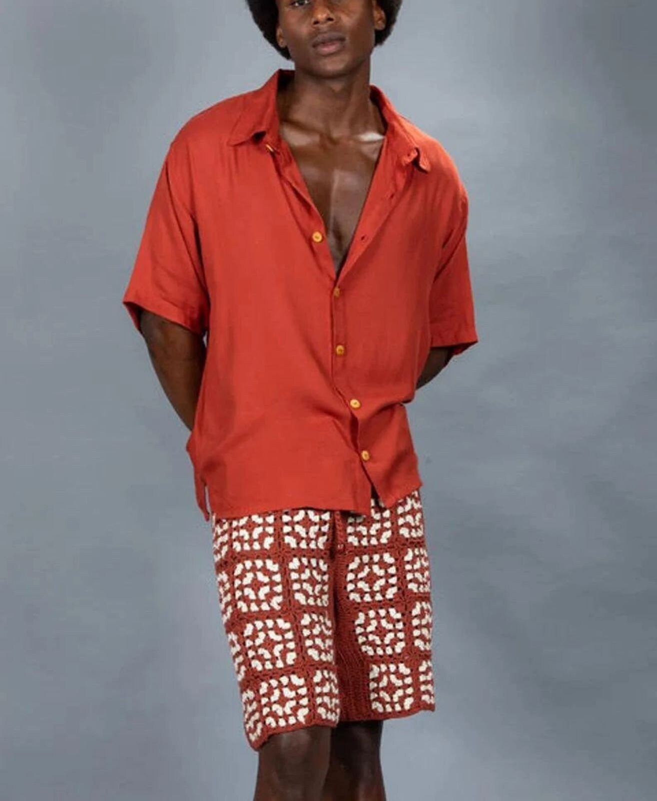 Granny Square Shorts,crochet Shorts,unisex Shorts,crochet Men's Beach ...