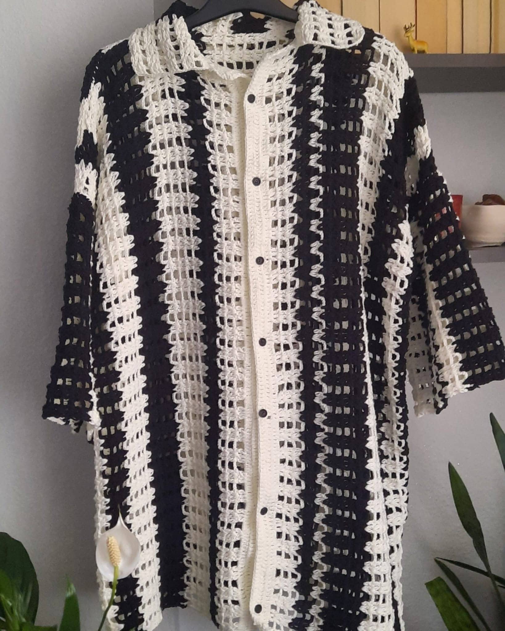 Big And Tall Crochet Shirt