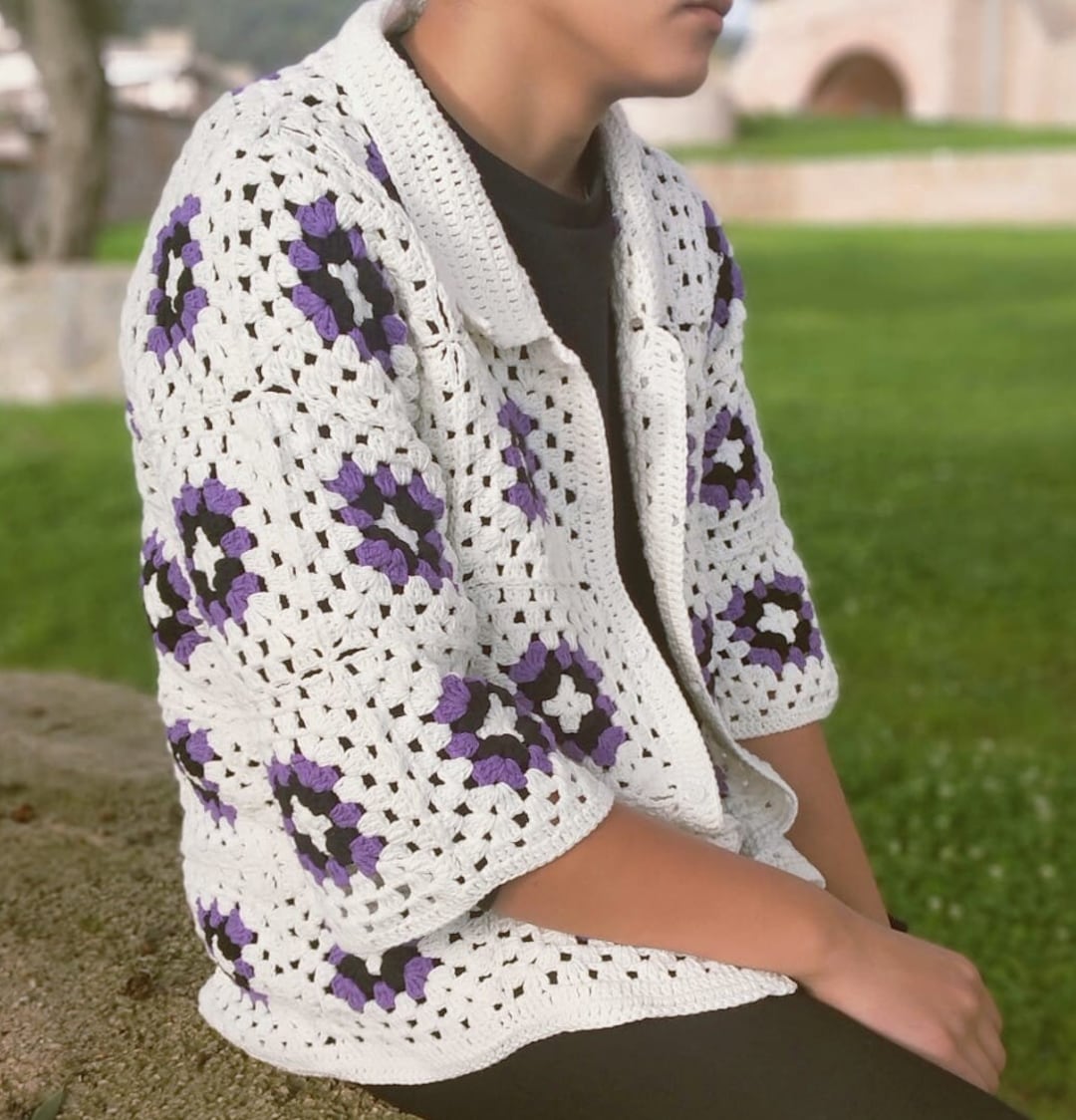 Crochet Shirt Unisex Shirt Crochet Overshirt Crochet - Etsy