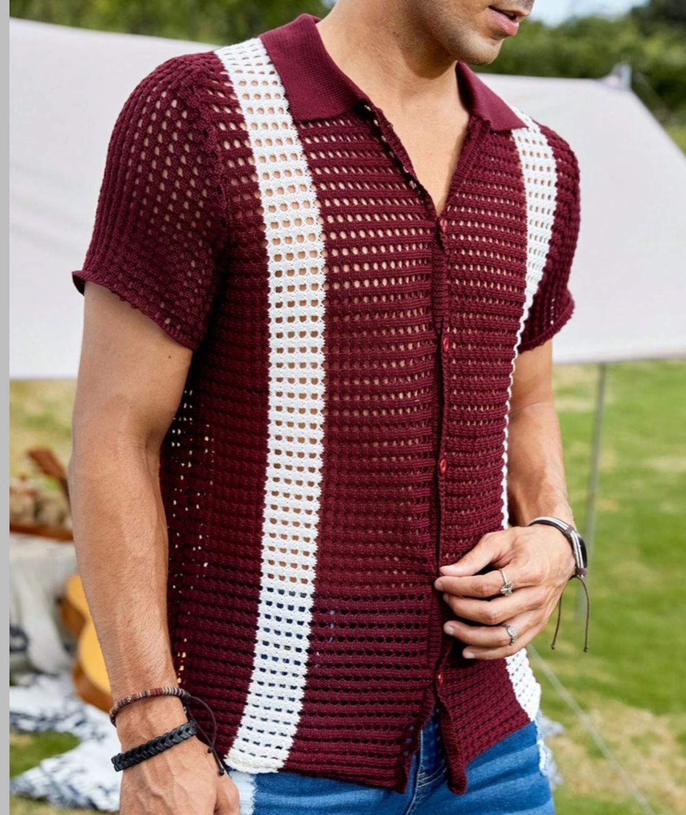Crochet Shirts, Oversize Men's Shirts, Handmade Shirts, Summer Shirts ...