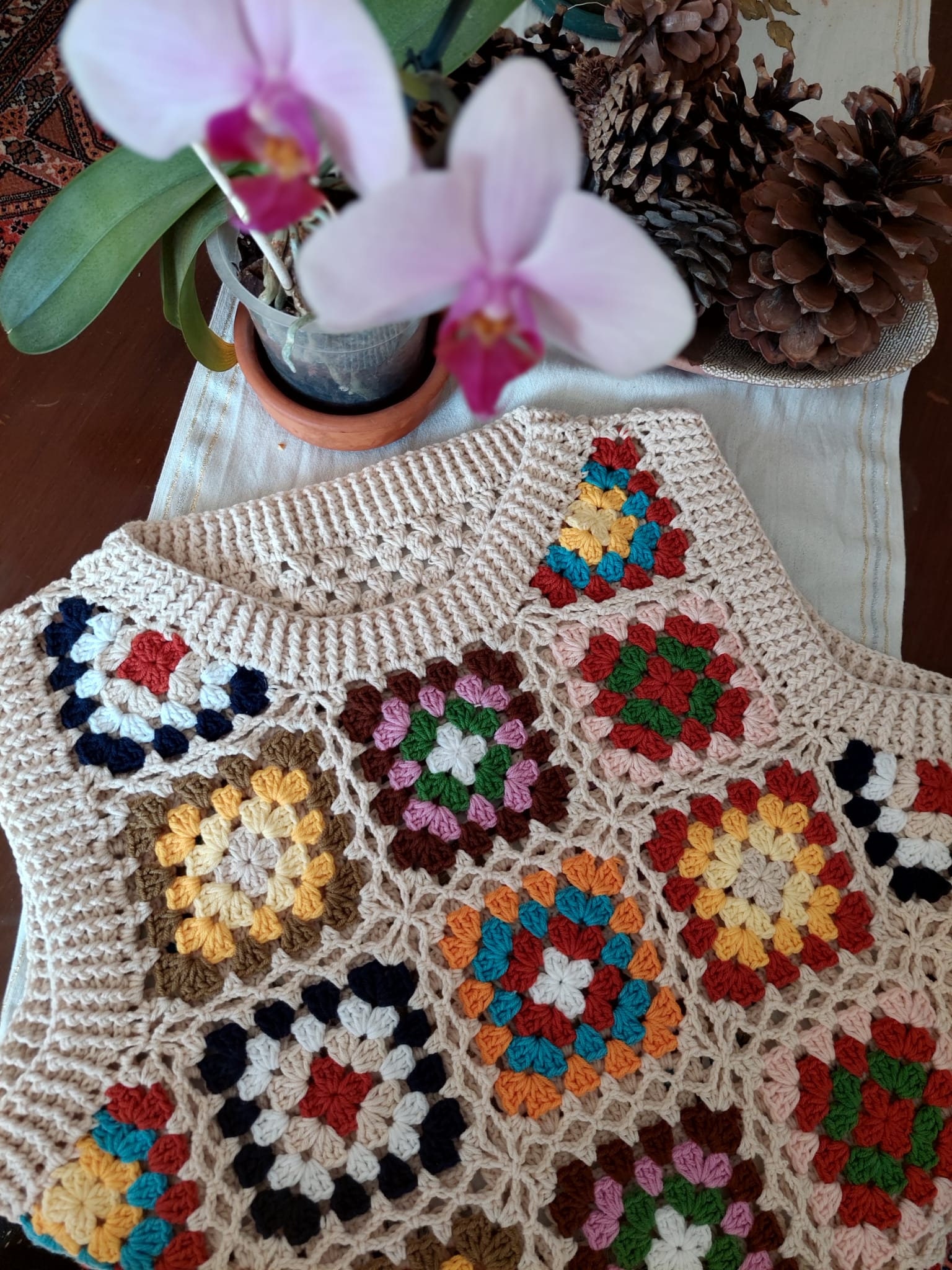Patchwork Sweater Granny Square Sweater Granny Square Vest - Etsy