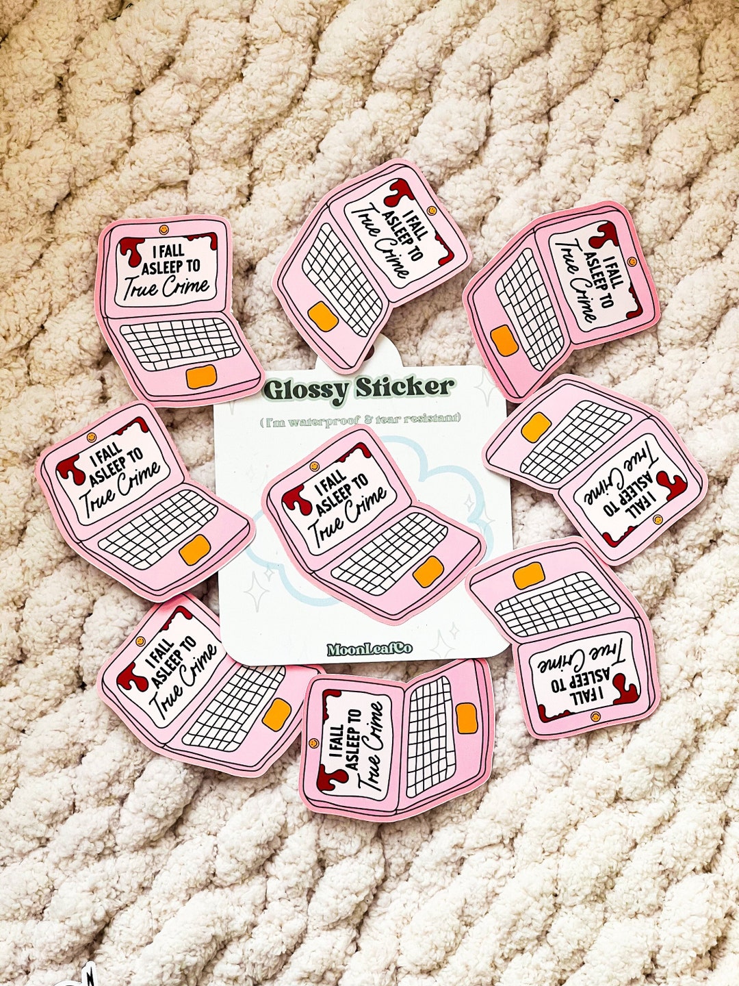 True Crime Sticker Waterproof Sticker Tear Resistant - Etsy