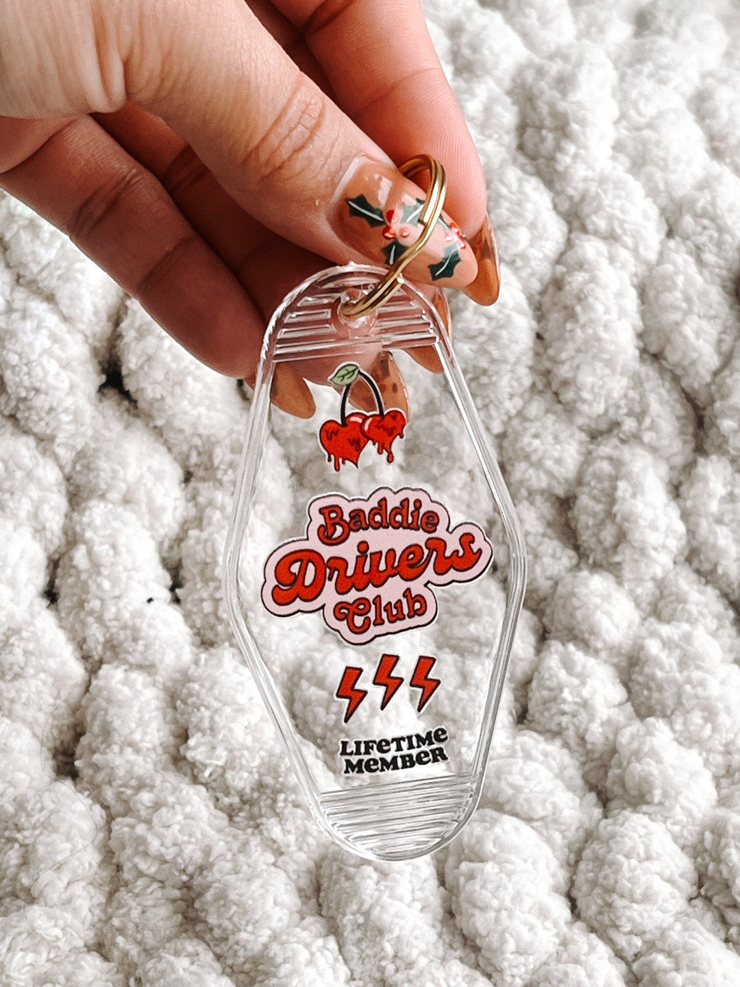 Baddies Driver Club Motel Keychain | Clear Motel Keychain | | Keychains ...