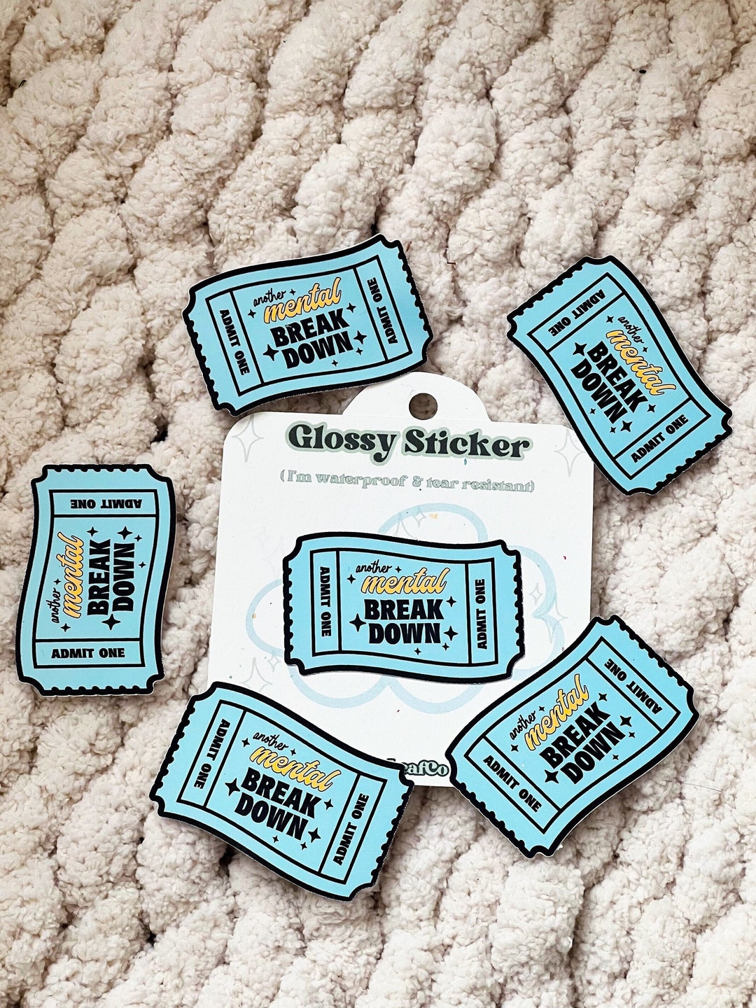 Another Mental Break Down Kindle Sticker | Waterproof Sticker | Tear ...