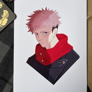 Itadori Yuji Print jujutsu Kaisen - Etsy