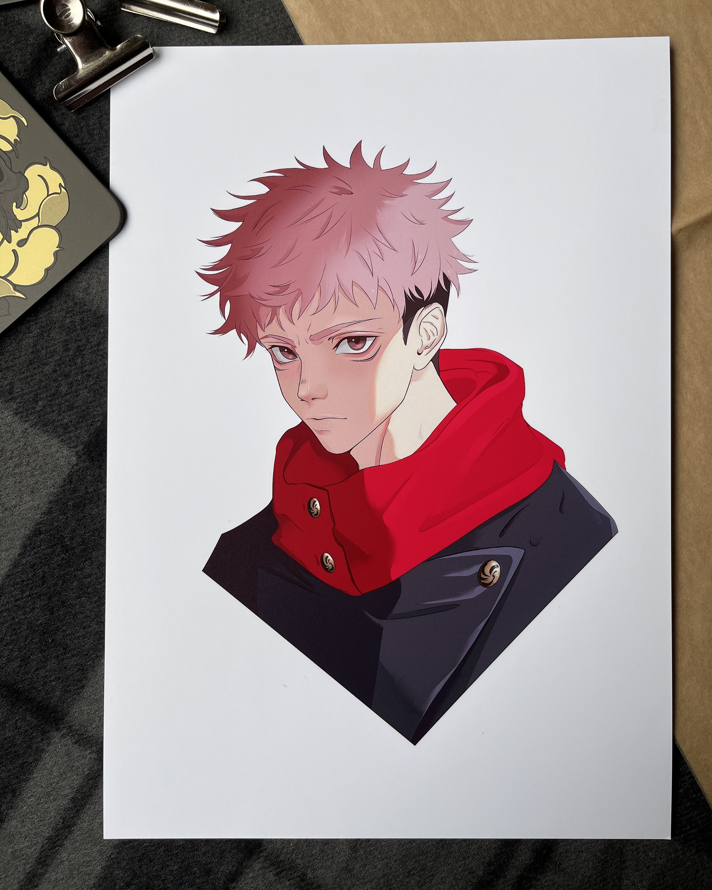 Itadori Yuji Print jujutsu Kaisen - Etsy