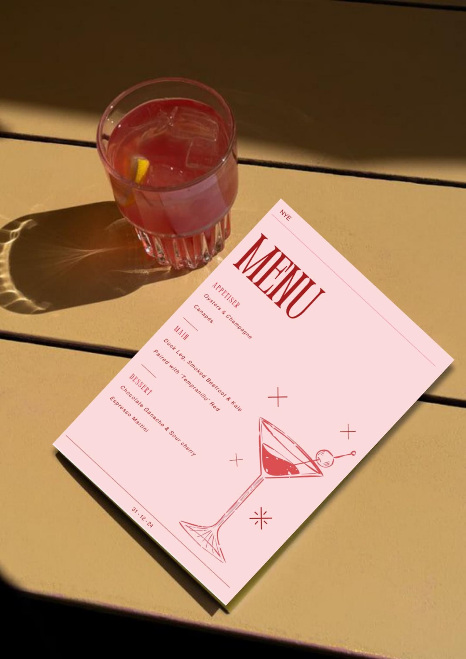 Colorful Food Menu, Aesthetic and Modern Menu, Editable Dinner Menu ...