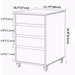 Portable Large Solid Wood Mobile Chest of Drawers With Caster Wheel ...