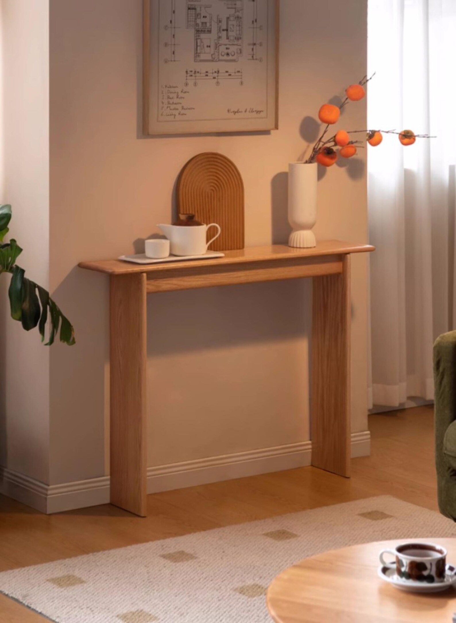 Narrow Console Table, 7.9"/20cm Deep Entry Table, Gift for Home ...