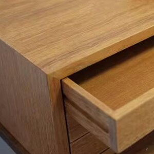 Vintage Teak Wood Storage Box With Drawer, Tabletop Desk Drawers ...