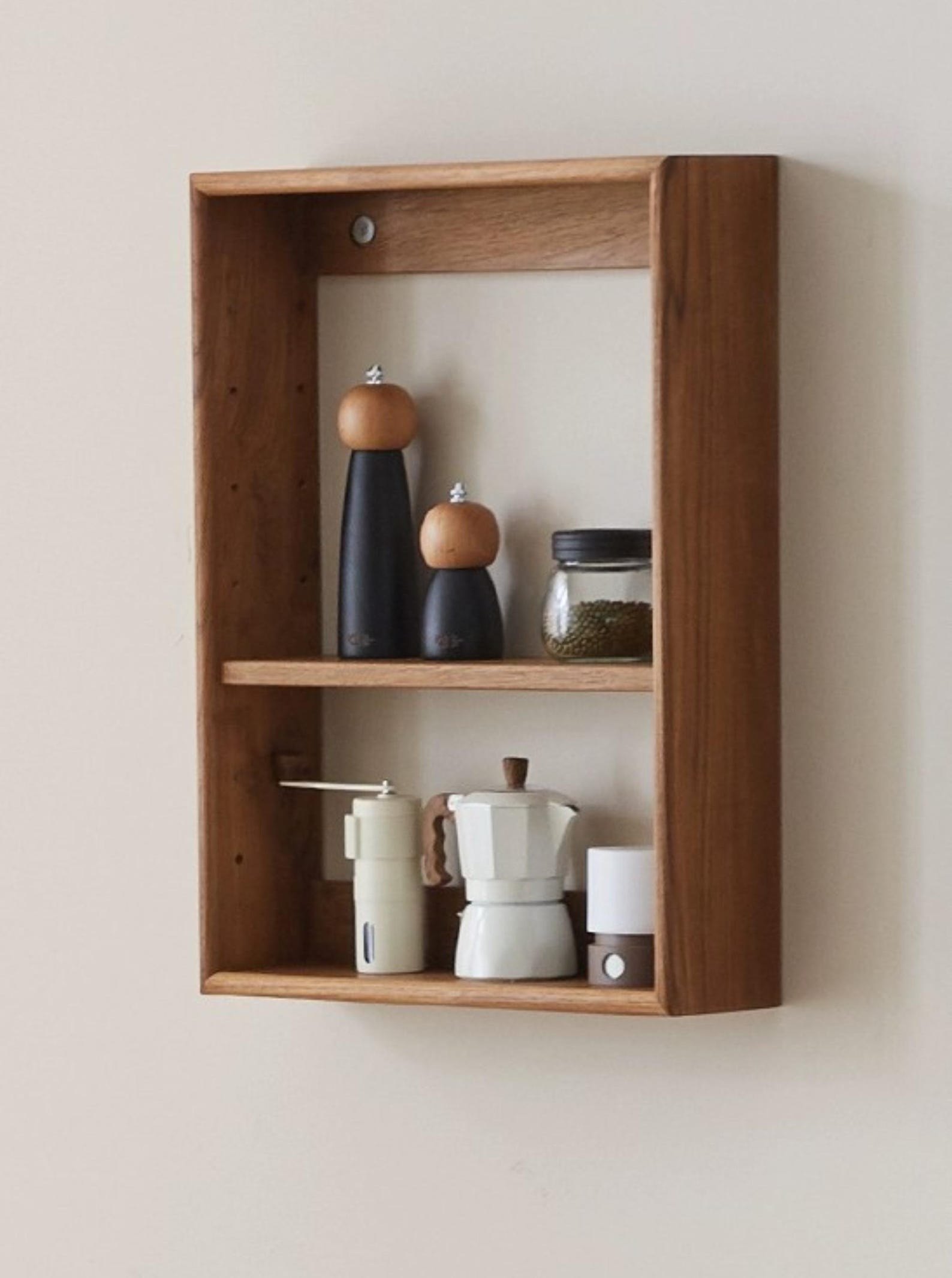 Wall Mounted Tea Coffee Mug Wine Book Shelf, Float Wooden Rack, Coffee ...