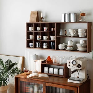 Rectangular Foating Wall Mounted Shelf, Solid Wood Display Shelf ...