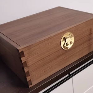 Personalized Extra Large Wooden Legacy Box With Hinged Lid, Custom ...