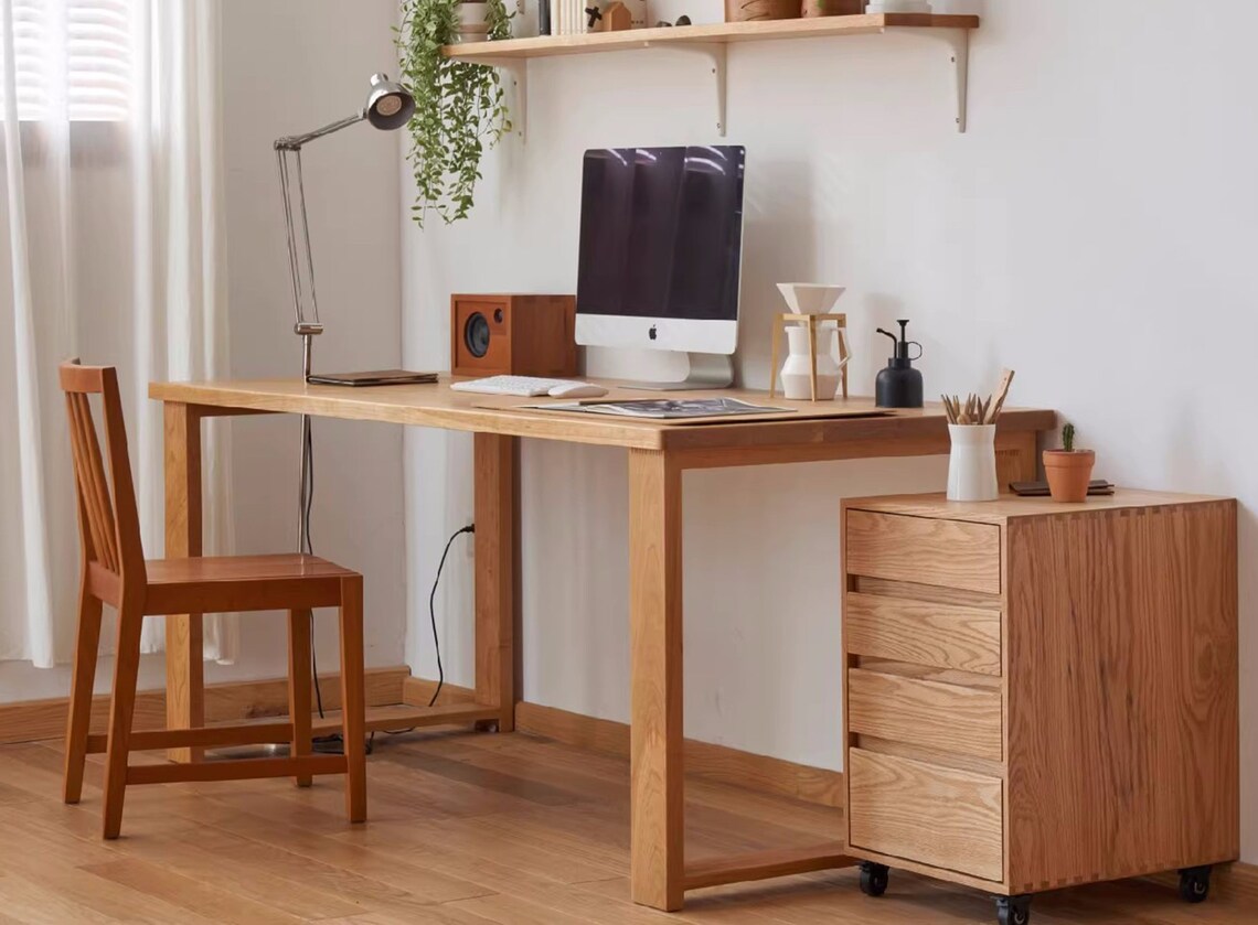 Portable Large Solid Wood Mobile Chest of Drawers With Caster Wheel ...