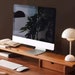 Custom Solid Wood Desk Shelf Monitor Stand With Drawer Storage, Desk ...