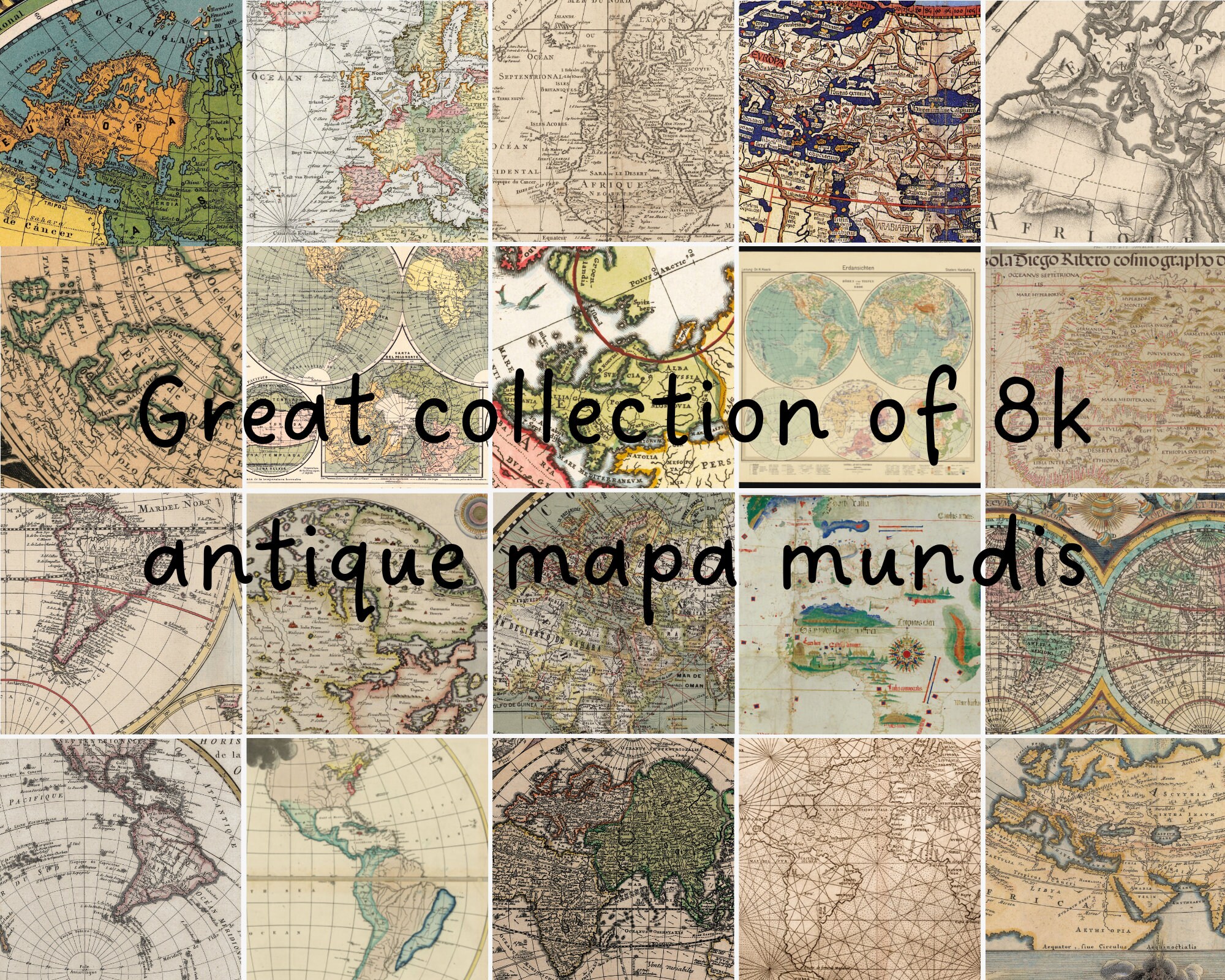 Private Collection of Maps, Now in 8k. Some of Theme Are From XV Segle ...