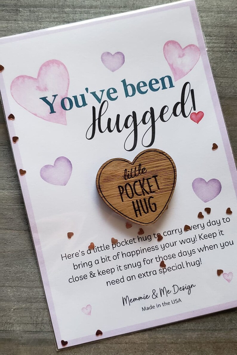 Pocket Hug Charm: You've Been Hugged! - Thinking of You Gift - Etsy