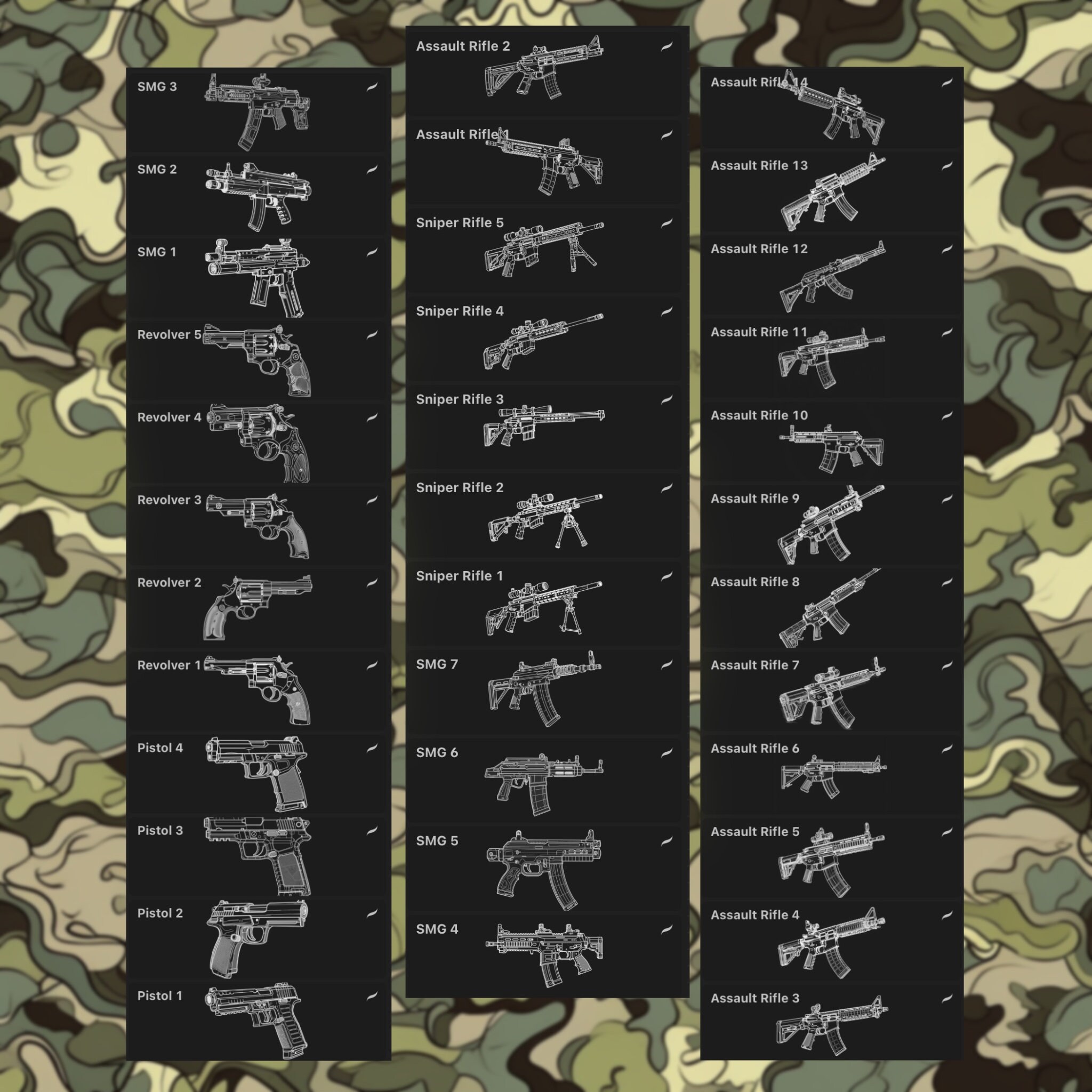 Gun Weapons Procreate Stamps | Guns Digital Art Illustration Brushes ...